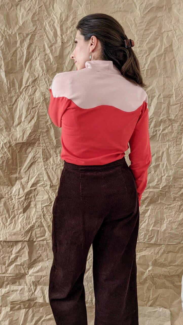 Patron de sous pull col cheminée - VAGUE - CAMIMADE