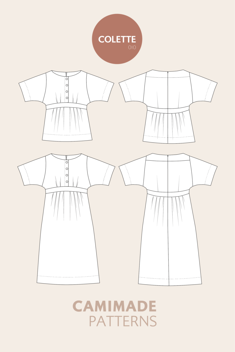 Dress and blouse pattern - COLETTE - CAMIMADE