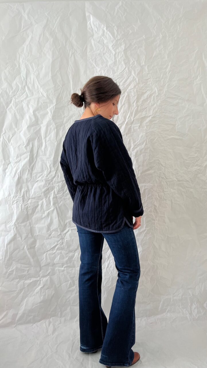 Wrap quilted jacket pattern - COQUILLAGE - CAMIMADE